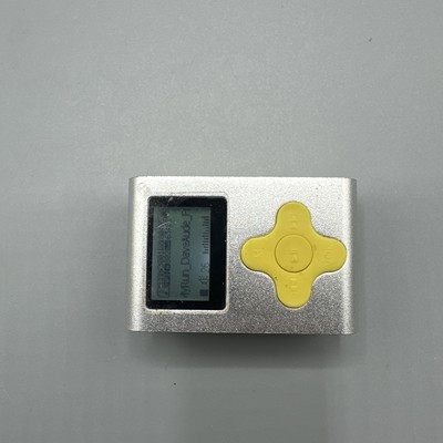 ECLIPSE By J lab Fit Clip 4GB MP3 Player (Silver/Yellow) W/Clip -HR | eBay