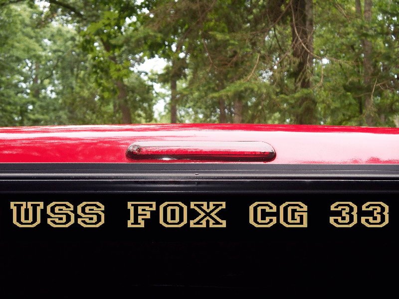 USS FOX CG 33 DLG 33 Decal U S NAVY USN Military S01 | eBay