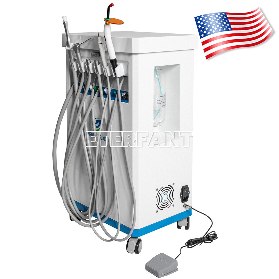 Dental Cart Delivery Unit GU-P209 with Air Compressor LED Curing Light ...