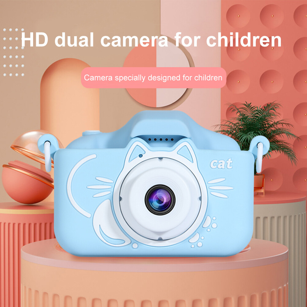 20MP HD Children Kids Camera with Lanyard Cute Cartoon Kids Digital ...