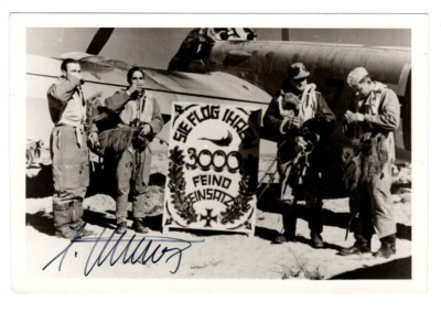 Erwin Fischer (1912-1996) Signed Original Photo Autographed Luftwaffe ...