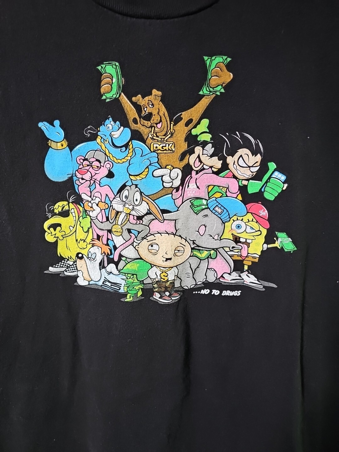 DGK Cartoon Network Disney Shirt Drugs Parody Skate H… - Gem