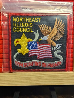 Northeast Illinois Council 1994 Patch Scouting on Parade VINTAGE BSA ...