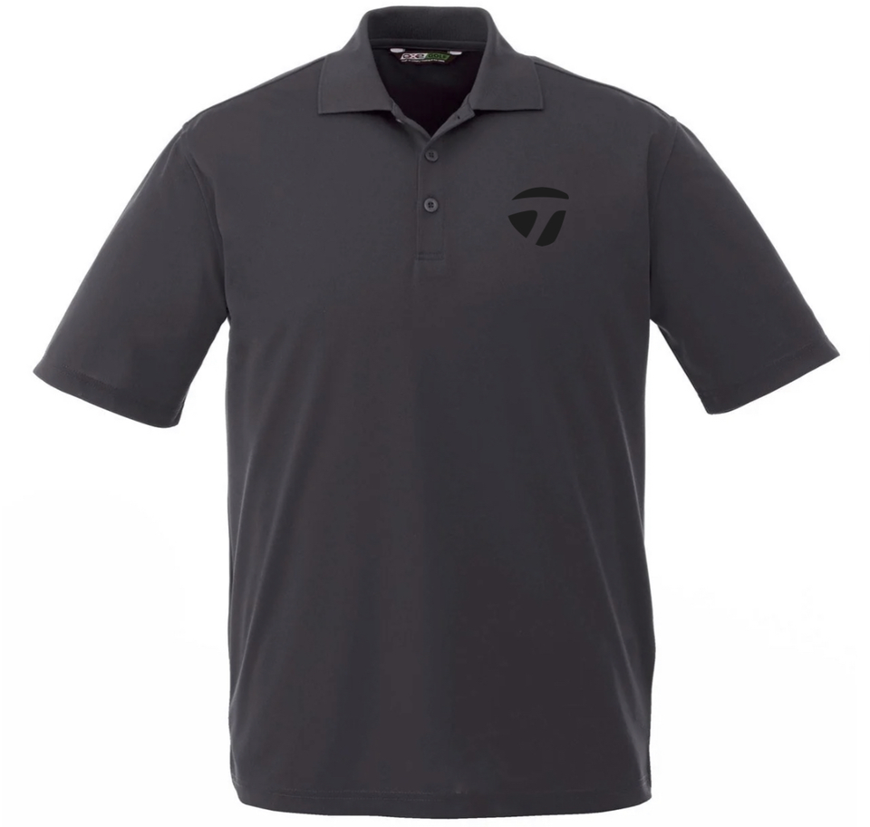 Polo TaylorMade Performance Golf Shirt Men Gift Polyester Black Grey ...
