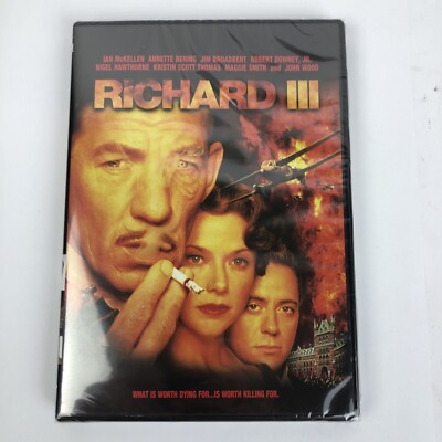 Richard III (DVD, 1995) Annette Bening Robert Downey Jr. Kristin Scott ...