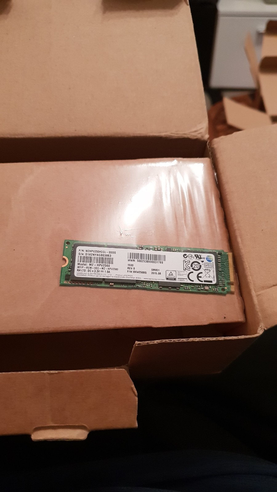 Samsung SM951 Series MZHPV256HDGL 00000 256GB M.2 SSD Brand new ...
