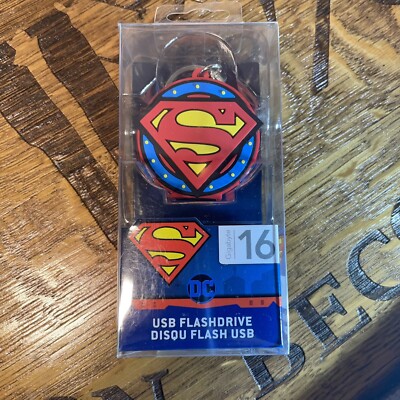 NEW Superman USB 2.0 Flashdrive 16GB DC Comics Collectible Keychain ...