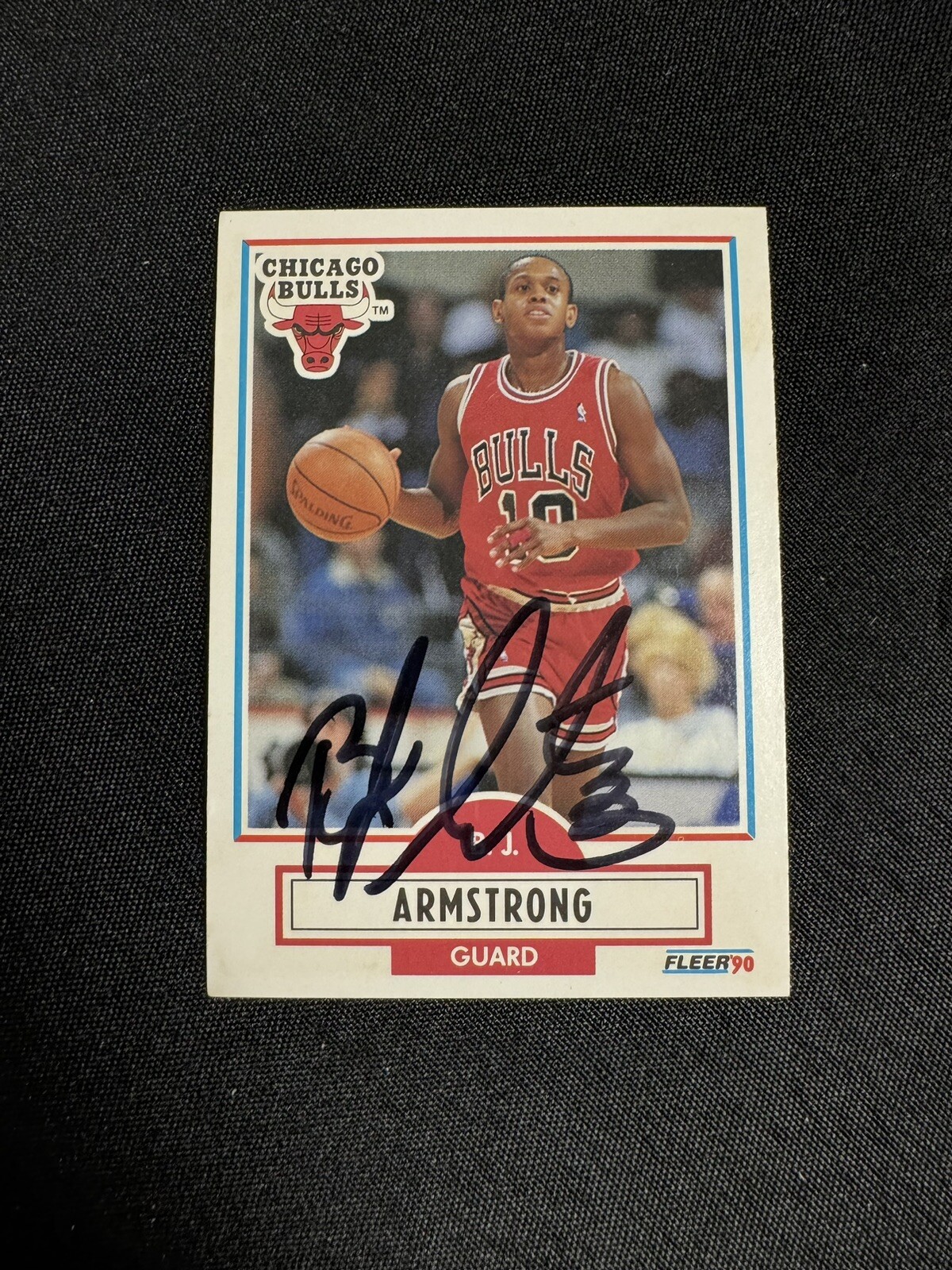 BJ Armstrong Autographed Fleer Rookie Card | eBay