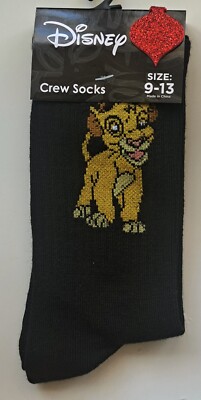 NEW Disney The Lion King SIMBA Men's Or Women's Crew Socks Size 9-13 | eBay