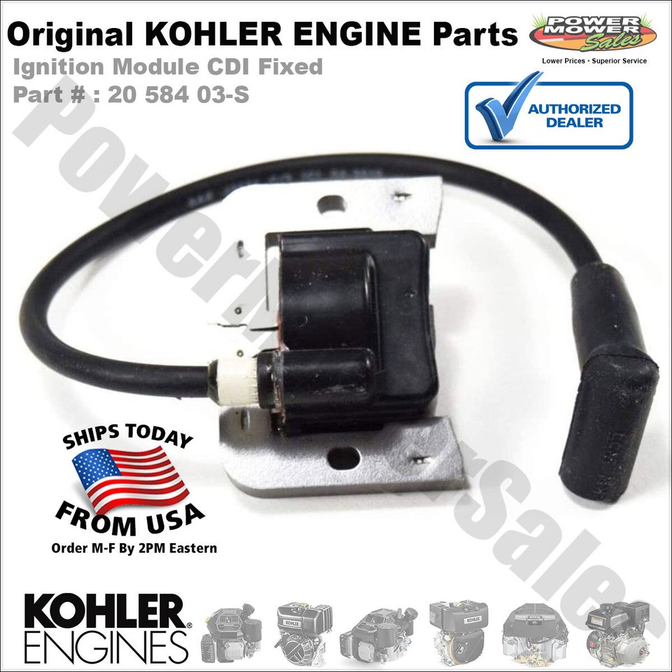 Kohler Ignition Module for Lawn Mowers / 20 584 01-S, 20 584 04-S, 20 ...