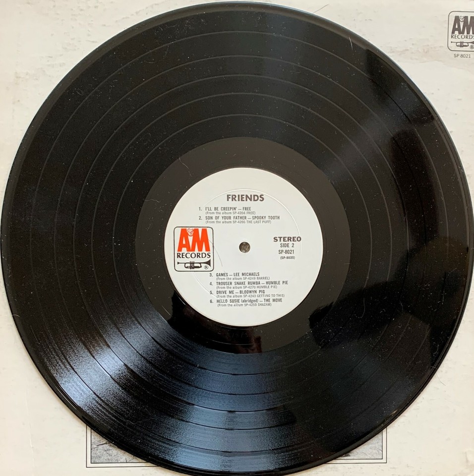 Friends*Pre-Owned LP A&M RECORDS SP 8021 Rare Compilation*PLAYED ONCE ...