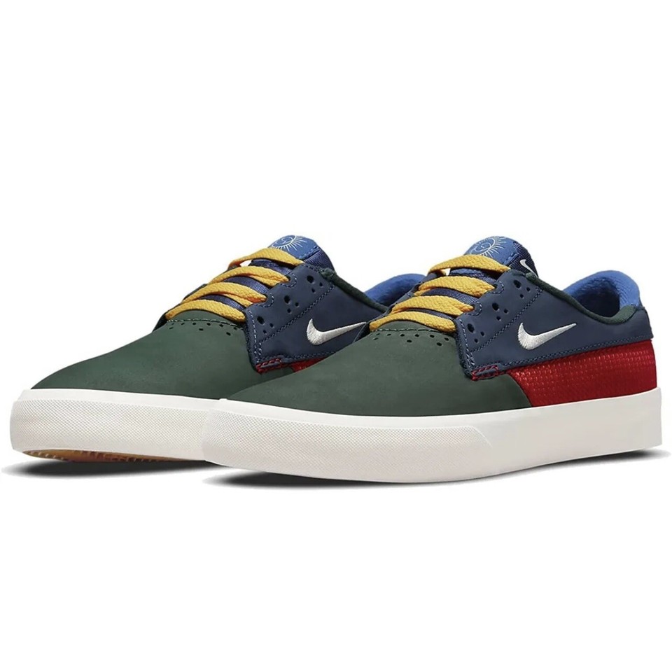 NIKE SB SHANE NOBLE GREEN-SAIL-VARSITY RED MENS SZ 7.5 [BV0657-303] | eBay