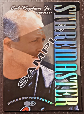 Cal Ripken Jr 1997 Donruss Preferred Staremaster Sample #4 Rare Promo ...
