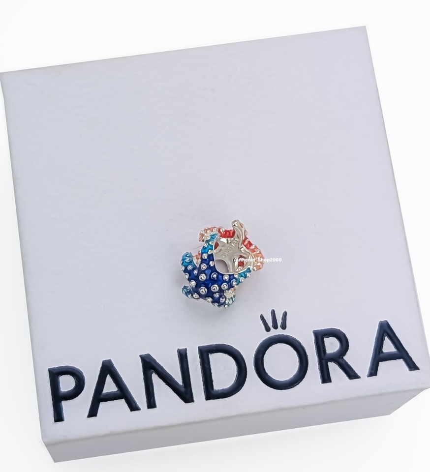 New 100% Authentic PANDORA 925 Ale Colorful Enamel Starfish Mini Charm ...
