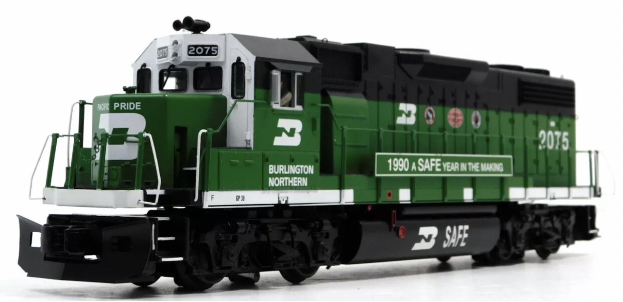 MTH PREMIER BURLINGTON NORTHERN GP38-2 DIESEL ENGINE PS3! 20-20902-1 O ...