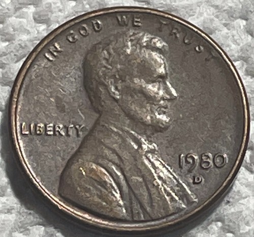 1980-D Lincoln Memorial Small Cent Copper Coin Denver Mint | eBay