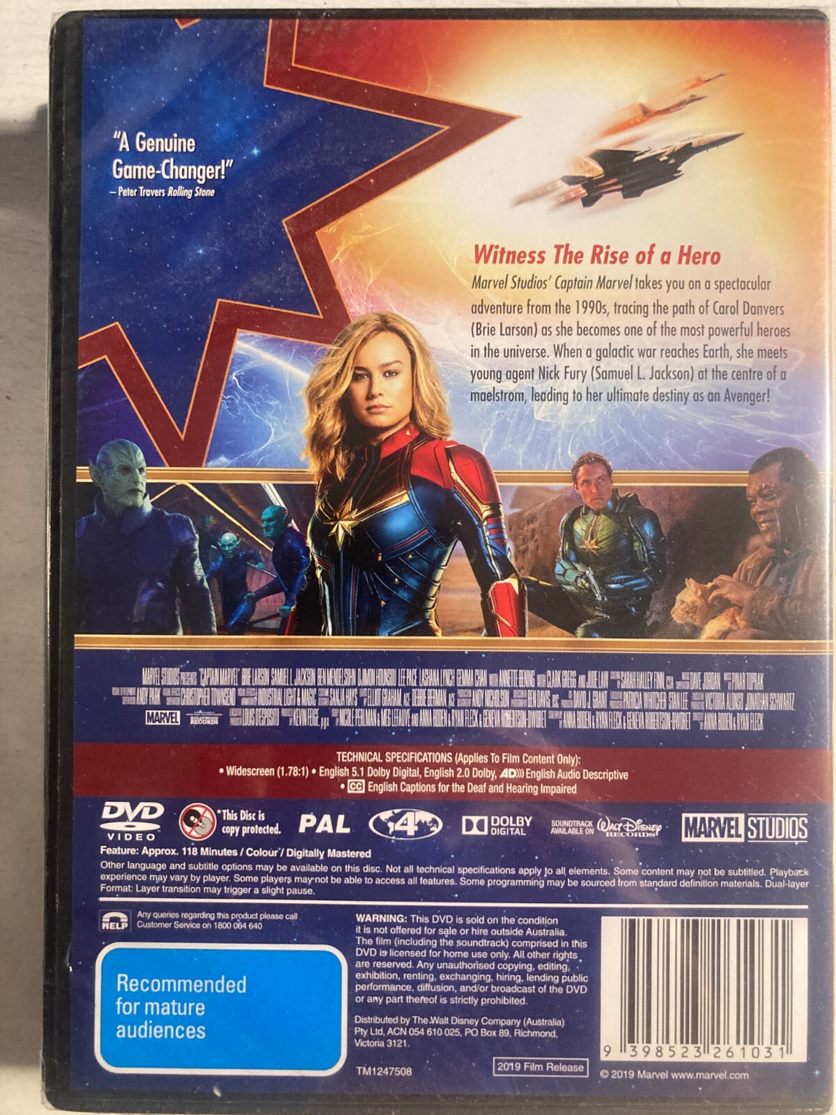 CAPTAIN MARVEL DVD 2019 Marvel Brie Larson BRAND NEW 9398523261031 | eBay