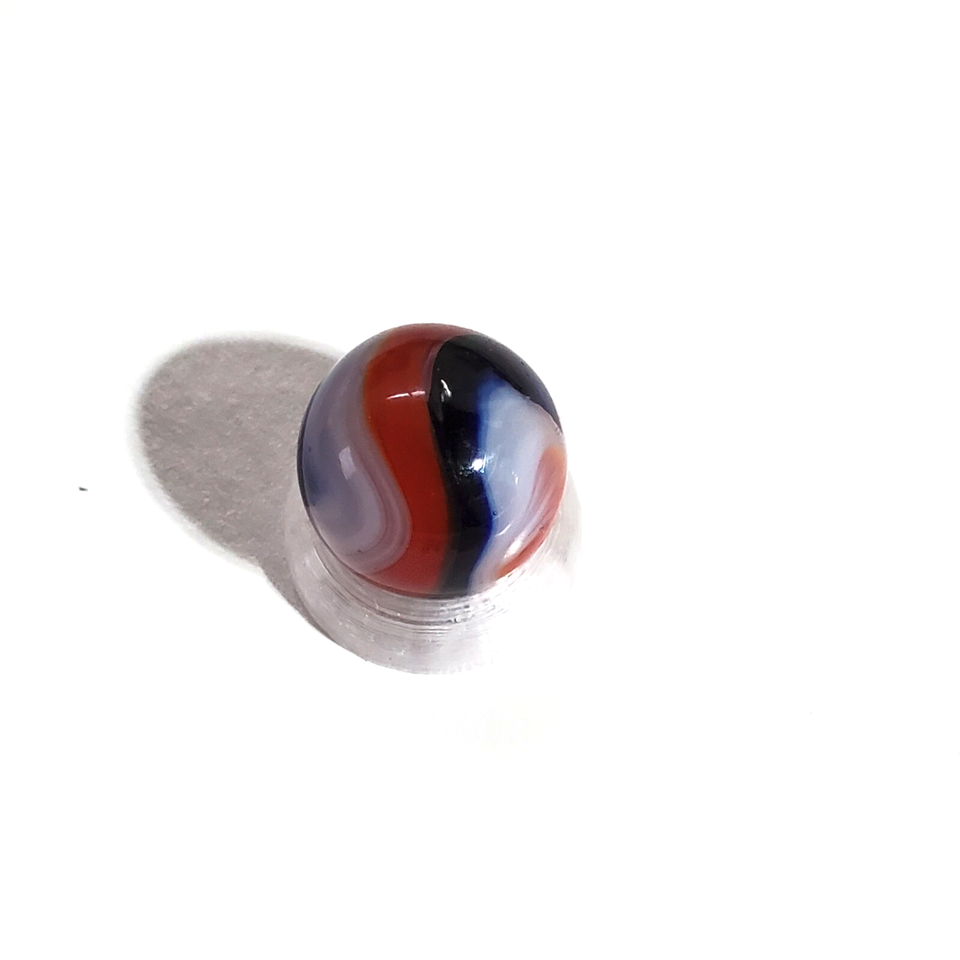 Vintage Akro Agate Popeye Marble - 0.651", Red-Blue-White Liberty | eBay