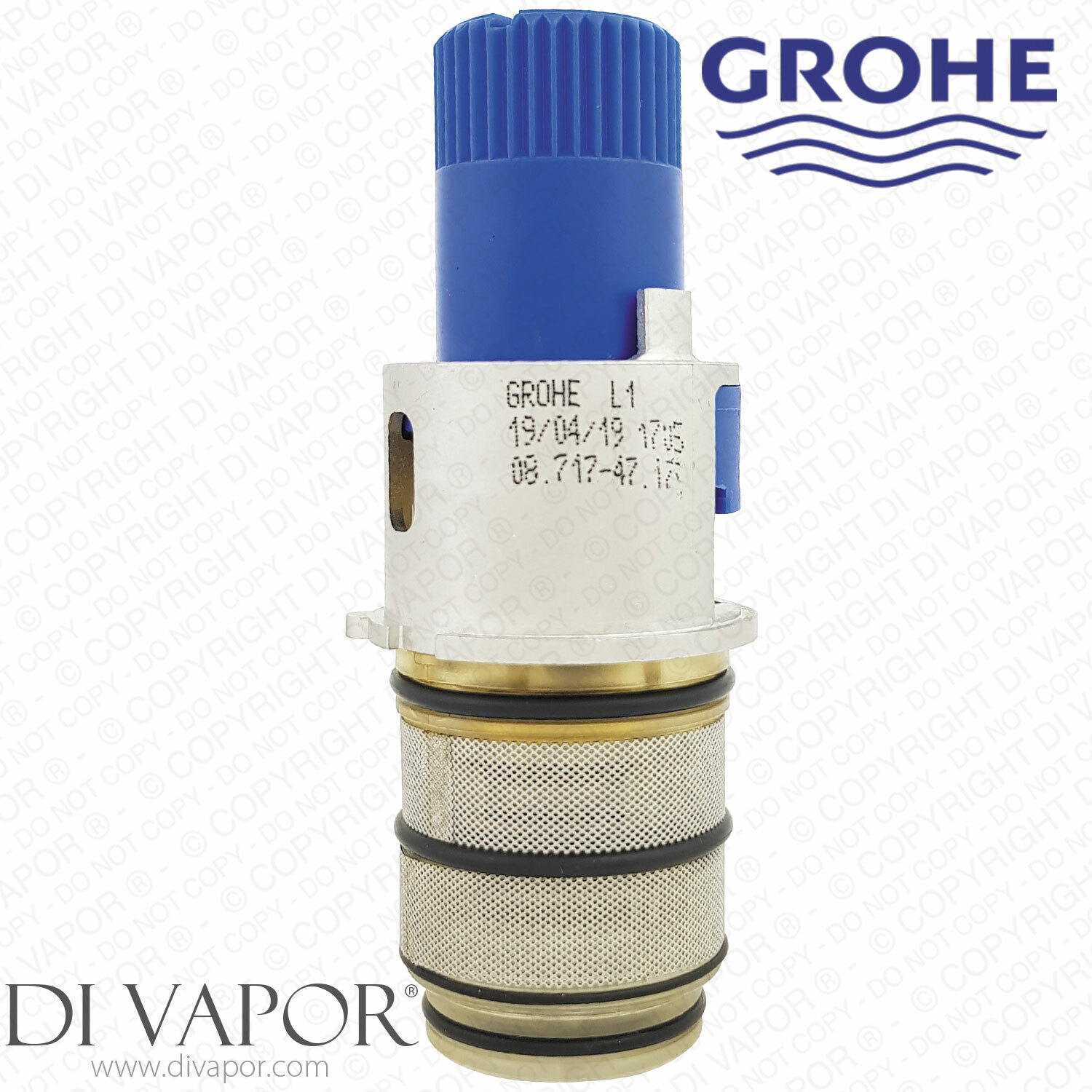 Grohe 47175000 1/2" Reverse Turbostat Thermostatic Cartridge for ...