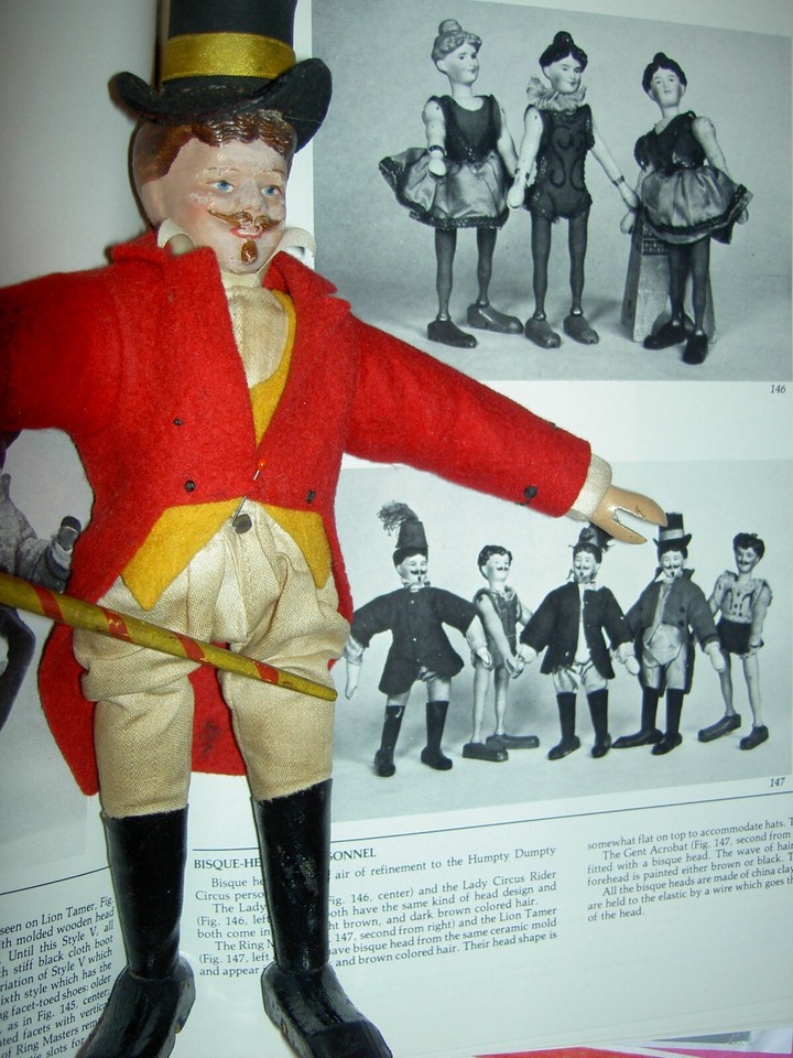 Antique Schoenhut HUMPTY DUMPTY Ringmaster jointed circus figure toy ...