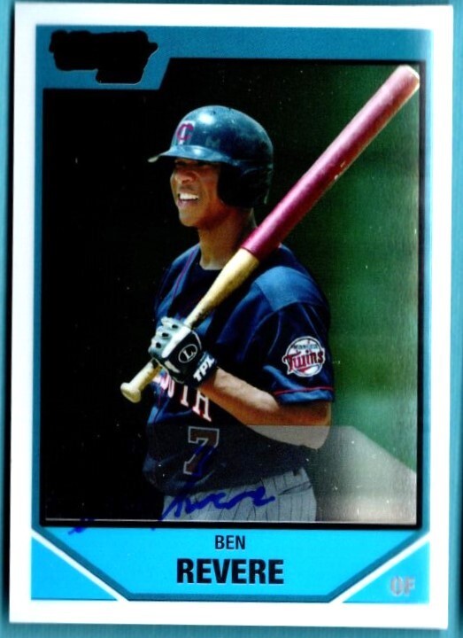 2007 Bowman DRAFT CHROME AU Autograph Auto Ben Revere Card # BDPP125 | eBay