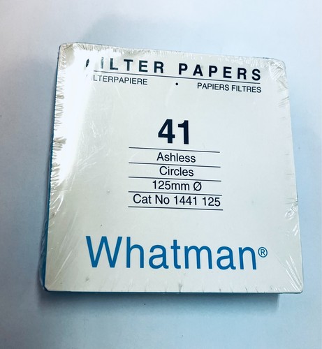 125mm Whatman® filter paper, ashless, Grade 41 ,1441-125 | eBay