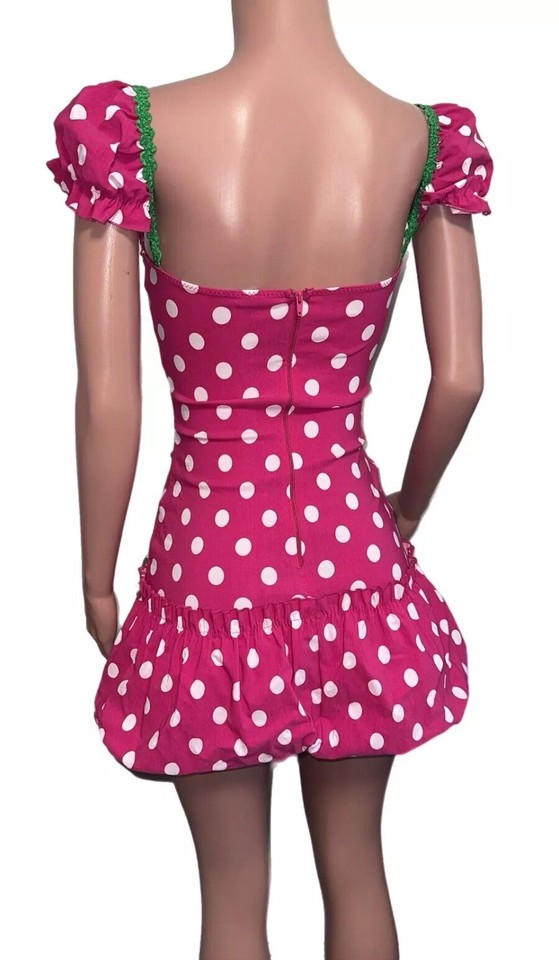Strawberry Shortcake Dotted Raspberry Torte Leg Avenue Cosplay Costume ...