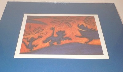 Lion King Cave Painting Art Print Disney Simba Pumbaa Timon Lithograph ...