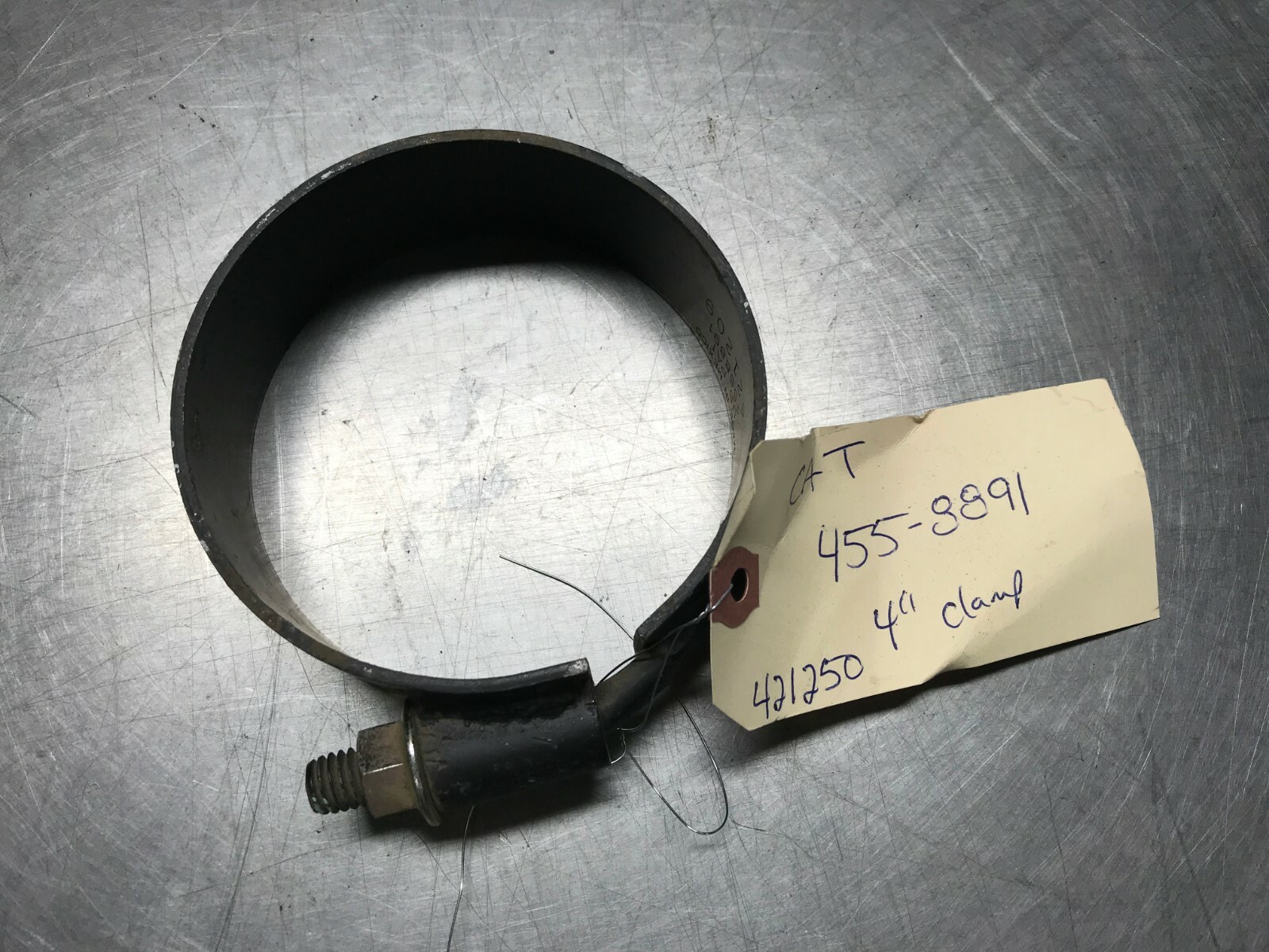 4558891 GENUINE CAT 4" CLAMP x 1.5" Band Caterpillar 455-8891 | eBay