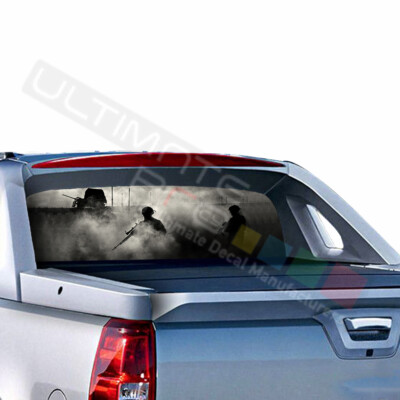 Army military Rear Window See Thru design Perforated for Chevrolet ...