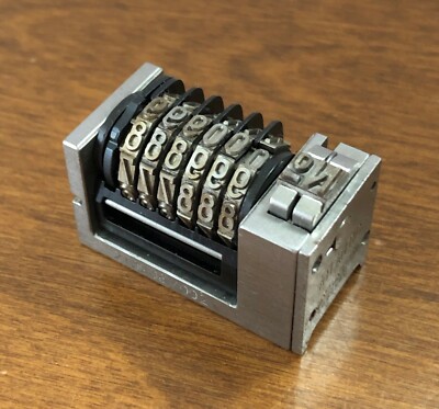 Numbering Machines - Letterpress Numberer Machine