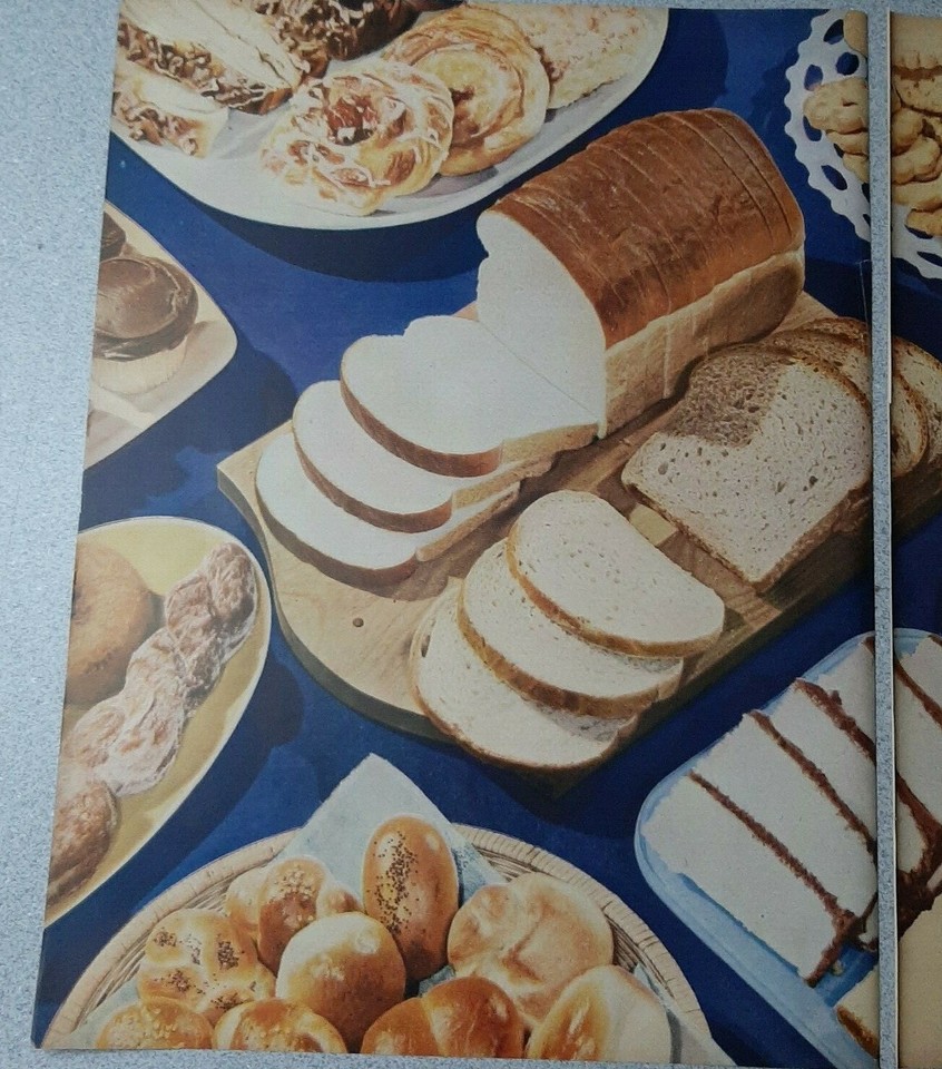 1948 Bakers of America Vintage 2 Pg Print Ad Breads Pies Cookies ...