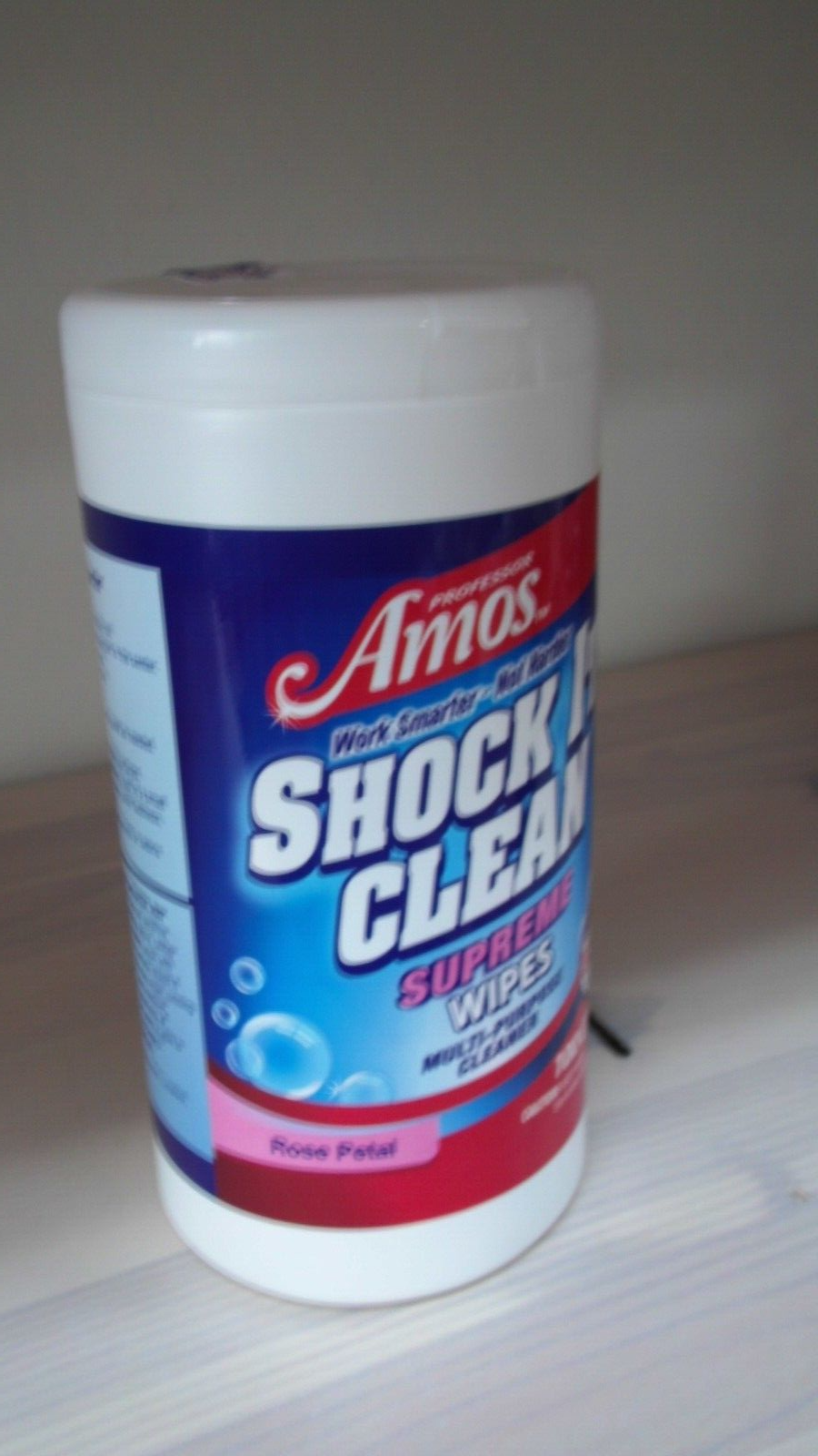 Professor Amos, Shock-It-Clean, Multi Purpose Cleaner Wipes 100 ct Rose ...