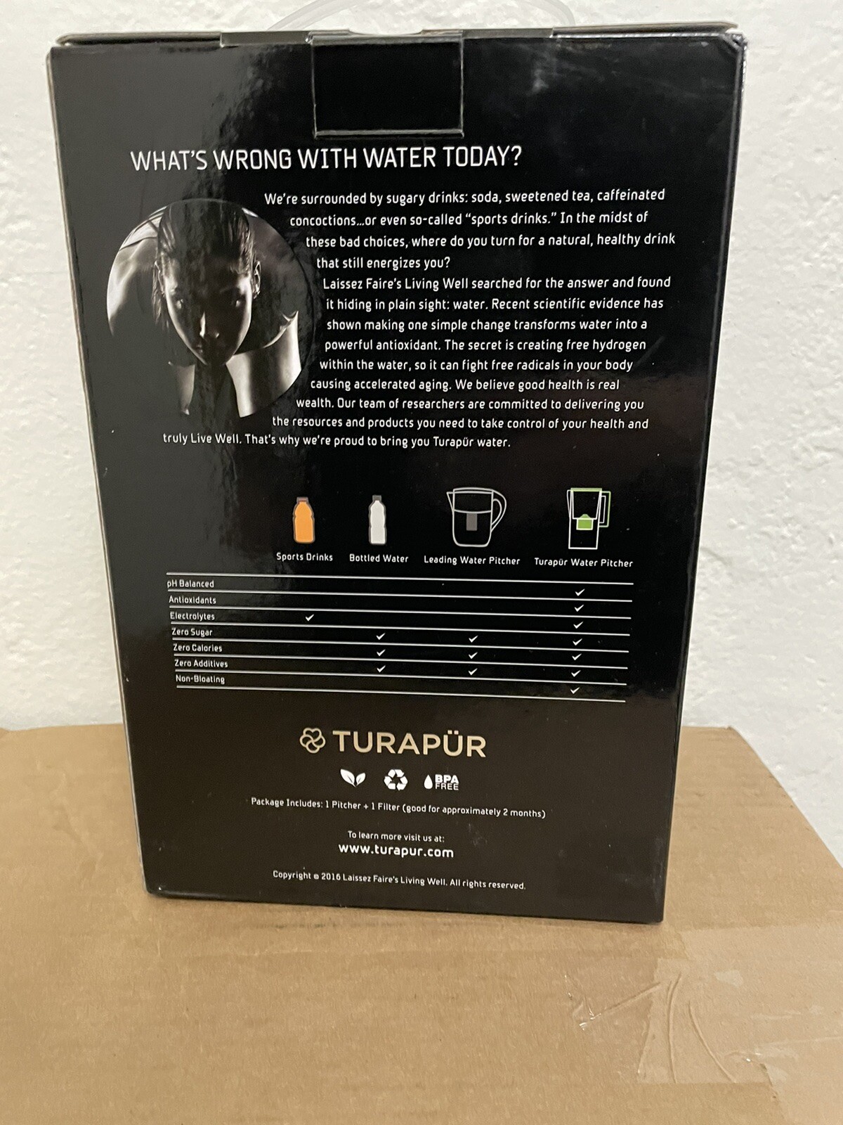 New - Turapur Hydrogen Water Pitcher - 1 Sealed Filter - Open Box | eBay