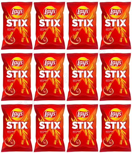 12 LAYS STIX KETCHUP Flavor Potato Chips Bags Crisps European Snacks ...
