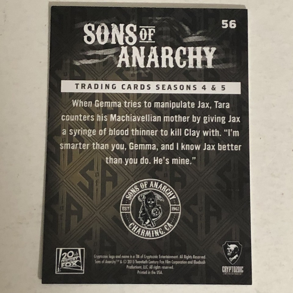 Sons Of Anarchy Trading Card #56 Charlie Hunnam Maggie Siff | eBay