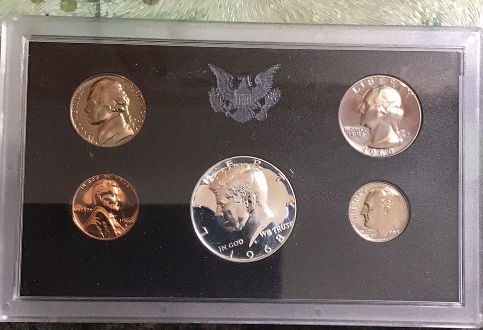 1968-S Proof Set U.S. Mint Original Government Packaging Box United ...