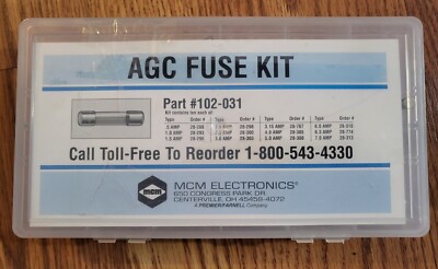 AGC fuse Kit Glass Fuses 0.5A To 7.0 Amp | eBay