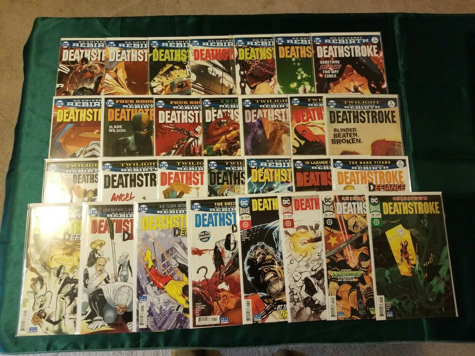 LOT OF 29 DEATHSTROKE REBIRTH (2016) #1-29 PRIEST, BATMAN, DC Lot Run ...