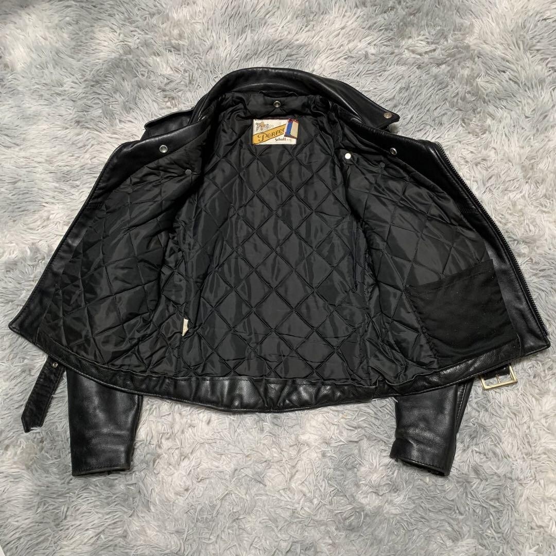 SCHOTT 618 Leather Jacket Double Rider Size 38 - Gem