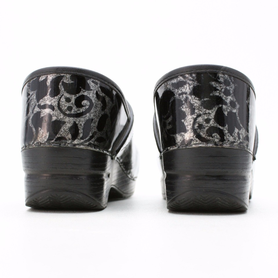 Dansko Size 41 (about 10.5 US) Professional Black & Silver Patent ...