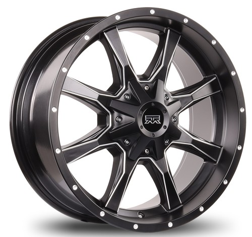 1 New 20x9 Mudder Trucker MT513 Breakover Black 8x6.5 8x165 ET18 wheel ...