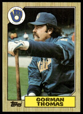 1987 Topps Baseball Card Gorman Thomas Milwaukee Brewers #495 | eBay