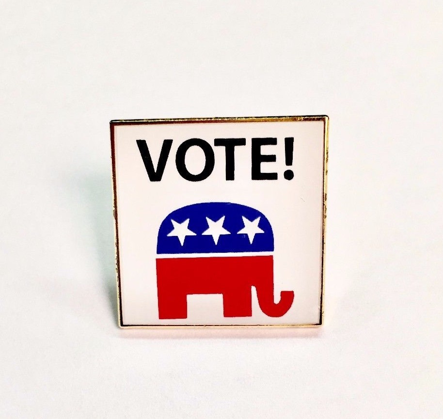 Lot Of 25 VOTE Republican Lapel Pin Political Election Campaign ...