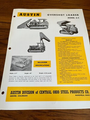 Austin 6-C Overshot Loader Brochure AMIL22 | eBay