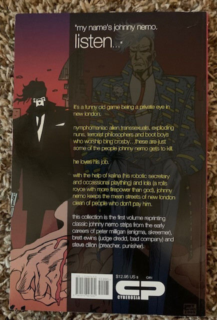 Johnny Nemo Volume One (paperback 2002) Peter Milligan Brett Ewins ...