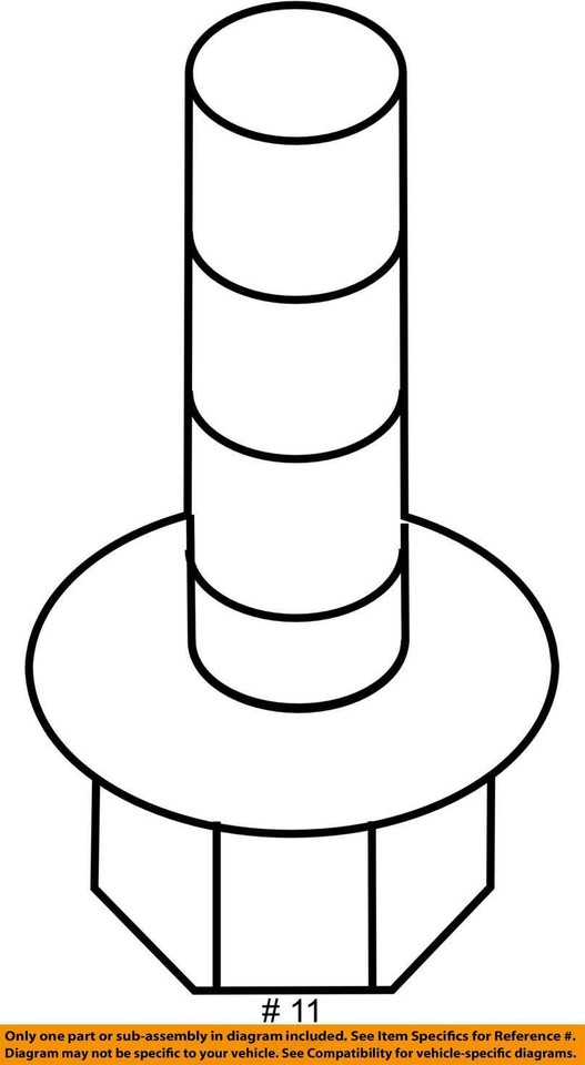 GM OEM 95-24 Acadia Fender Fender Components-Fender Liner Bolt 11609982 ...