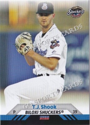 2022 Biloxi Shuckers TJ Shook RC Rookie Milwaukee Brewers | eBay