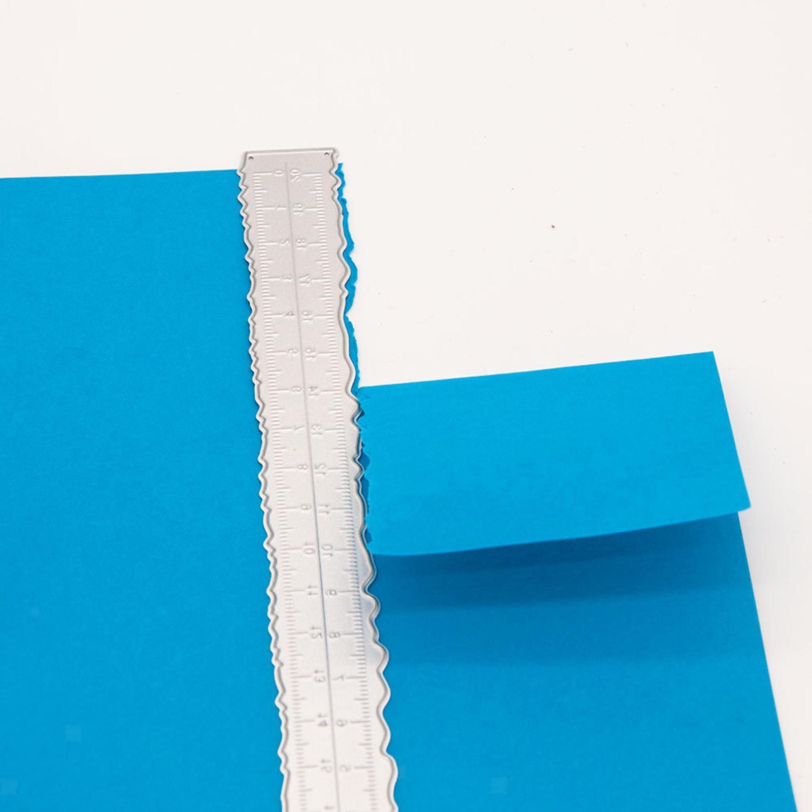 3x Paper Tearing Ruler Paper Ripper Tool Multi Use Metal DIY Supplies ...