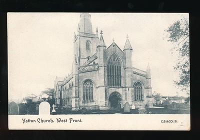 Somerset YATTON Church West Front pre1919 PPC | eBay UK